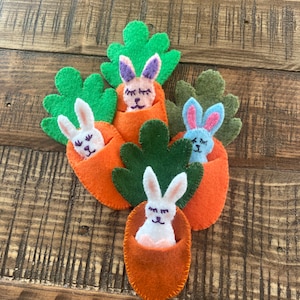 FELT RABBIT PDF Pattern 'rosie Rabbit' Easter Ornament Hand Stitched ...