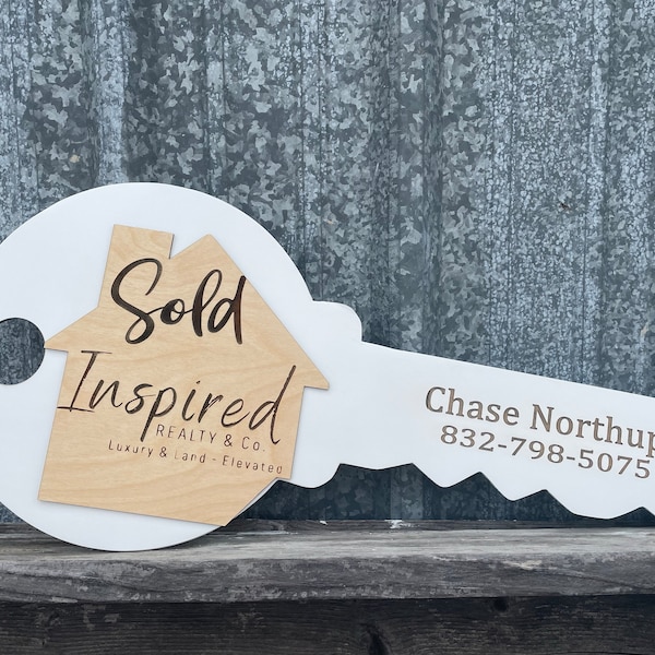 Real Estate Sold Key Client Gift New House Homebuyer Lightburn Laser ...