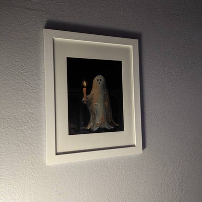 Ghost Holding A Candle, Vintage Poster, Art Poster Print, Dark Academia ...