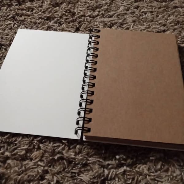 Blank Journal, Blank Cover Journal, Spiral Kraft Notebook, Journal ...