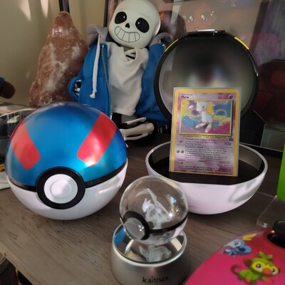 Pokemon Poke Ball Card Holder upcycled 3D Printed Mounts & - Etsy