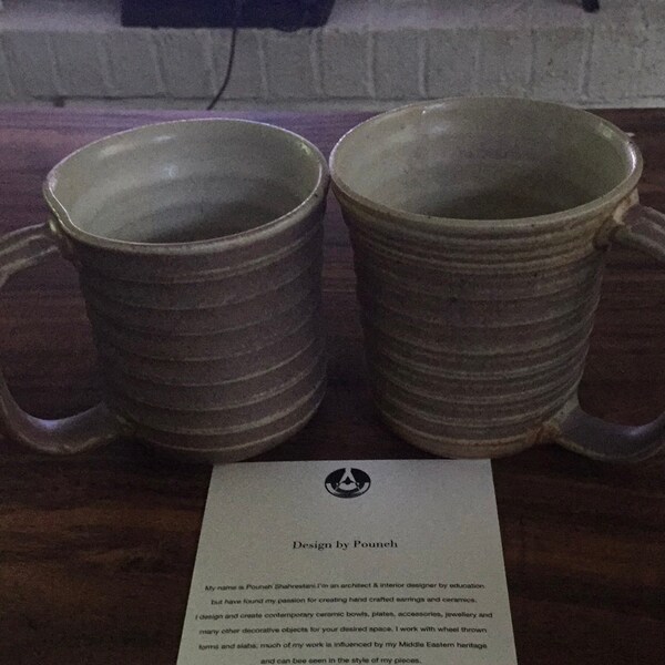 Personalized Hand Built Pinch Love Mugs,8oz With 24k Gold Luster ...