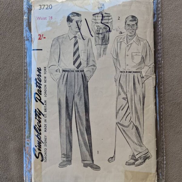 Vintage 1960s Pattern –mens Nehru Jacket, Chest 36" Simplicity 7926 - Etsy