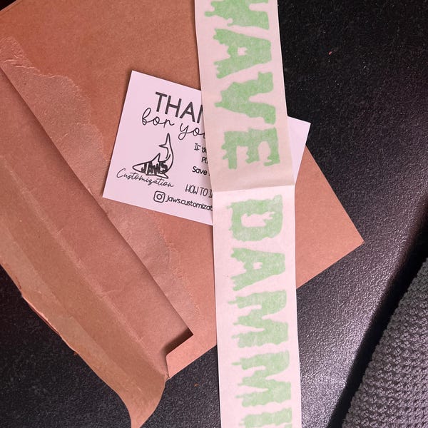 Custom "wave Dammit" Decals| Fits Jeep Wrangler, Suv's, 4x4, Offroad ...