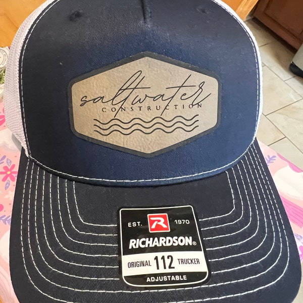 Richardson 112FP Mesh Back 5 Panel Trucker Hat | Leather Patch Hat ...