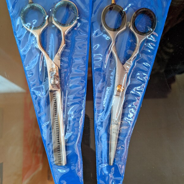 Professional Japanese Hair Cutting Shears 5.5 Titanium Coated and ...
