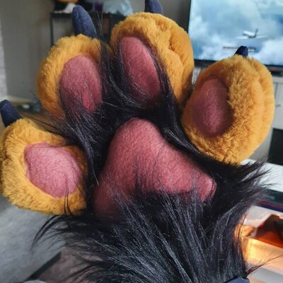 PDF Pattern Download Puffy Fursuit Handpaws, Furry Paws Tutorial, Paw ...