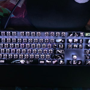 Valorant 115 Keysjett Full Set Keycaps Set OEM Profile Keycaps Artisan ...