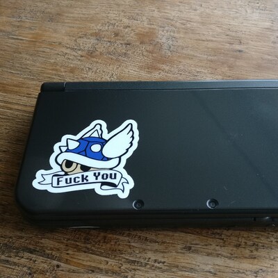 Blue Shell Vinyl Sticker Mario Kart Nintendo - Etsy