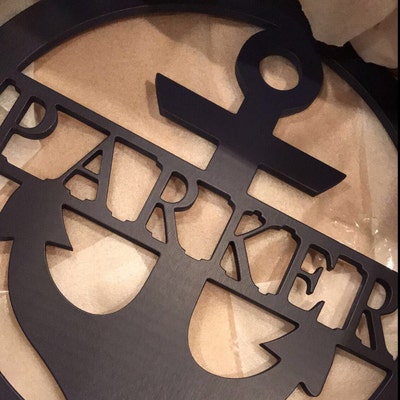 Anchor Name Sign Anchor With Name Large Wooden Anchor - Etsy
