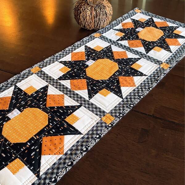DIGITAL Pattern: Pumpkin Run (runner) - Etsy