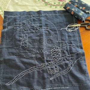 Sashiko Cloth hanabi Hand Printed With Water Soluble Ink - Etsy