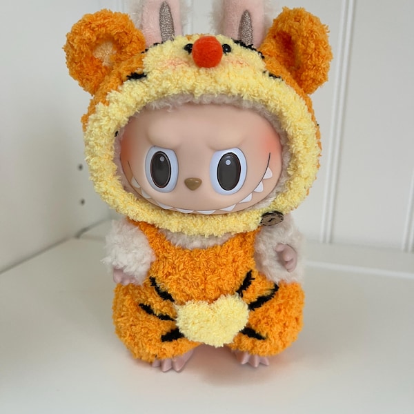 Adorable Tiger Costume for Standing&sitting Labubu Doll(dolls Are Not ...