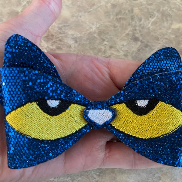 Math Hair Bow Pi Square Root Hair Clip Embroidered Back to School ...