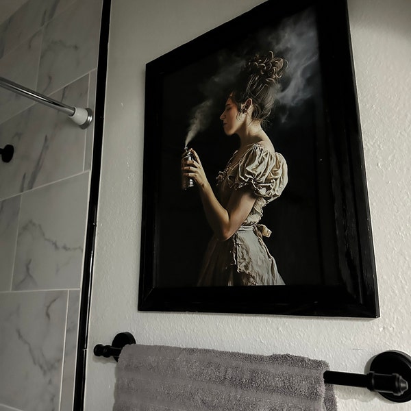 Stinky Bathroom Art Print | Wall Art | Funny Bathroom Decor | Vintage ...