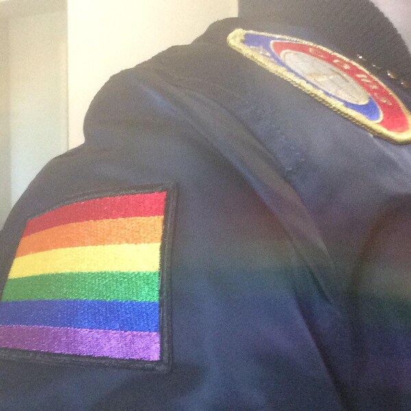 Pride Rainbow Flag Embroidered Patch. Iron On, Velcro or Sew on Options ...
