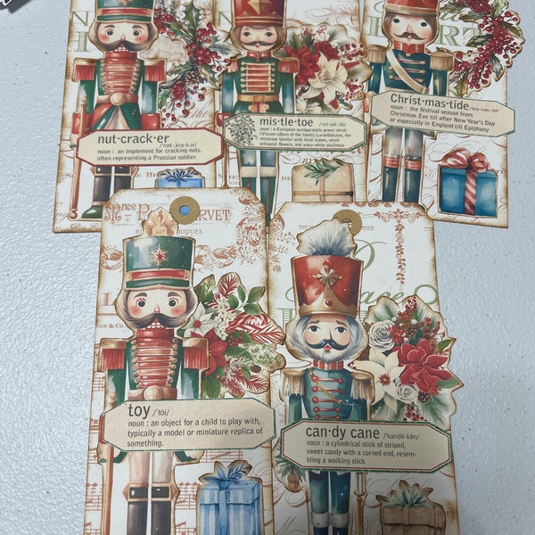 Watercolor Nutcracker Clipart for Vintage Christmas Greeting Cards ...