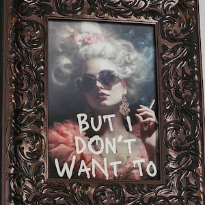 You're Like Really Pretty Guest Check Poster Preppy Dorm Decor, Pink Orange Wall Art Retro Art ...