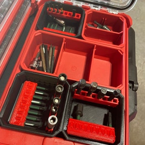 Milwaukee PACKOUT Square Bit Bin - 104 Ct Bit Holder for Low-profile ...