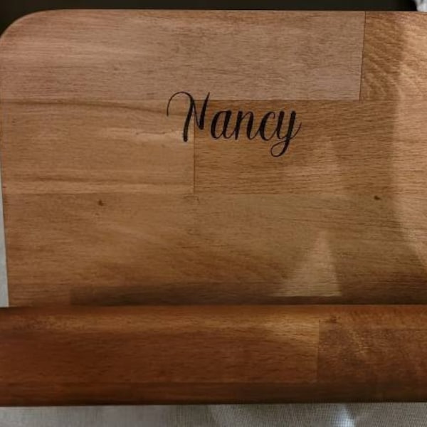 Personalized Magnetic Wooden Notepad Holder Rustic Wooden Paper Roll ...