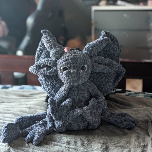 Ghoul the Gargoyle - Crochet Amigurumi/plushy *PATTERN* - Etsy