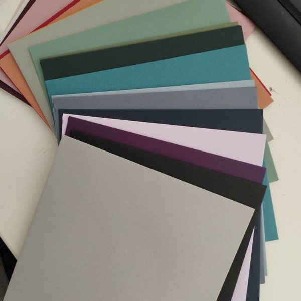 Premium Jet Black Envelopes Luxury 135gsm C5/A5, 5x7, C6/A6, C7/A7, DL ...