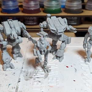 Battletech Miniatures Museum Scale Mechs MWO Style 3D - Etsy Canada