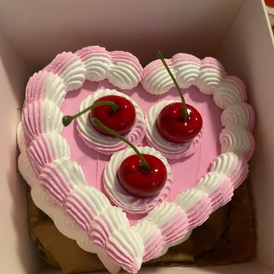 Fake Cake Jewelry Box With Mirror Vintage Cherry Decor the Betty - Etsy
