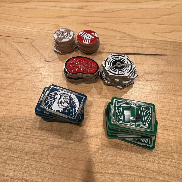 Credit/advance Set. Netrunner Compatible Fan-made (cyberpunk / Techy ...