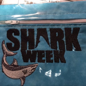 Tampon & Maxi Pad Holder SHARK WEEK Zippered Fabric Purse | Etsy