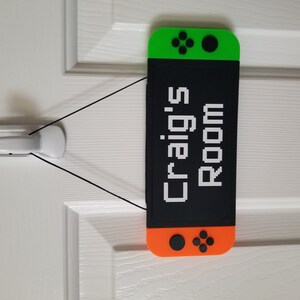 Personalized Gamer Name Sign for Door, Wall or Shelf 8in X 3in Custom ...