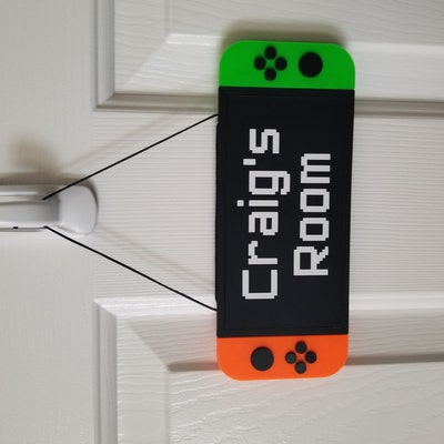 Personalized Gamer Name Sign for Door, Wall or Shelf 8in X 3in Custom ...