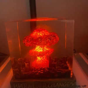 Explosion Bomb Resin Lamp, Atomic Bomb Resin Night Lights, Nuke Lamp ...