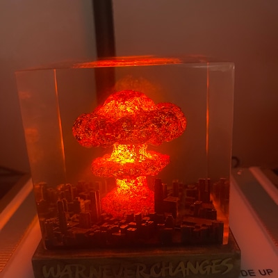Explosion Bomb Resin Lamp, Atomic Bomb Resin Night Lights, Nuke Lamp ...