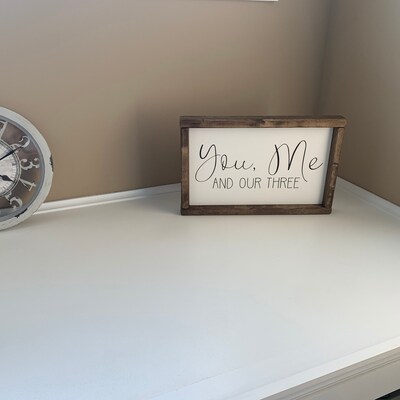 You Me and Our Three Sign Family of Three Sign Family Sign Family Room ...