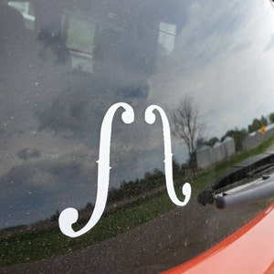 F Sound Holes PICK COLOR Vinyl Decal Sticker for Laptop/car/truck/van ...