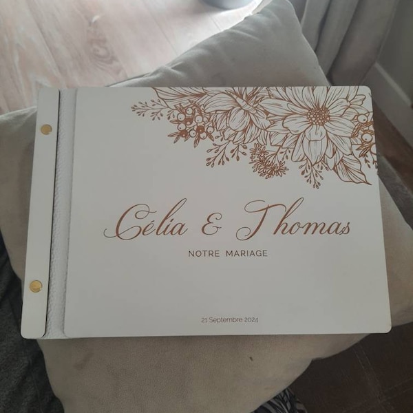 Please Sign Our Guest Book, Polaroid Photo Album Gift, Wooden Guest ...