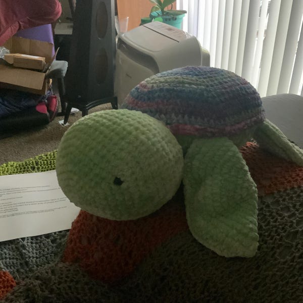 Crochet Jumbo Turtle (human Size) Pattern PDF Download Extra Large ...