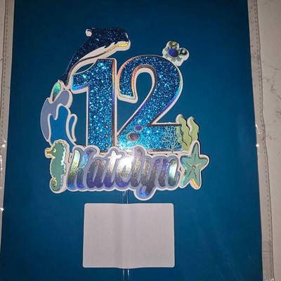 Custom Ocean Cake Topper for Birthday Party, Baby Shower Under the Sea ...