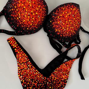 Dark-blue Competition Bikini Suit, Competition Set, Figure Bikini ...