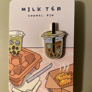 Lavender Milk Enamel Pin Cute Pin Milk Pin Cow Pin Food | Etsy