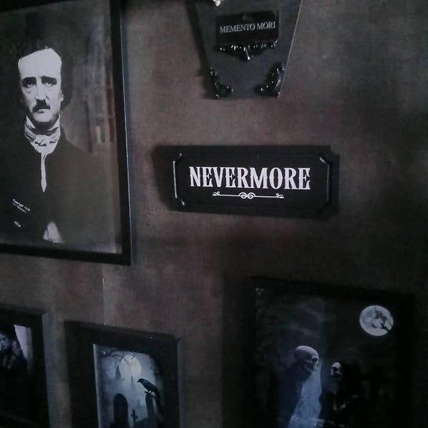 Gothic Sun and Moon Wood Slice - Maximalist Goth Gallery Idea - Dark ...