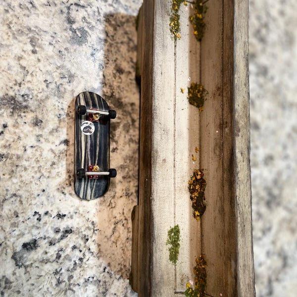 12 Cement Fingerboard Park Bench / Ledge With Graffiti / Weathering ...