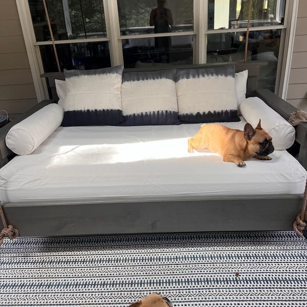 Sunbrella Twin Outdoor Mattress Cover for Porch Daybed Bed Swings ...