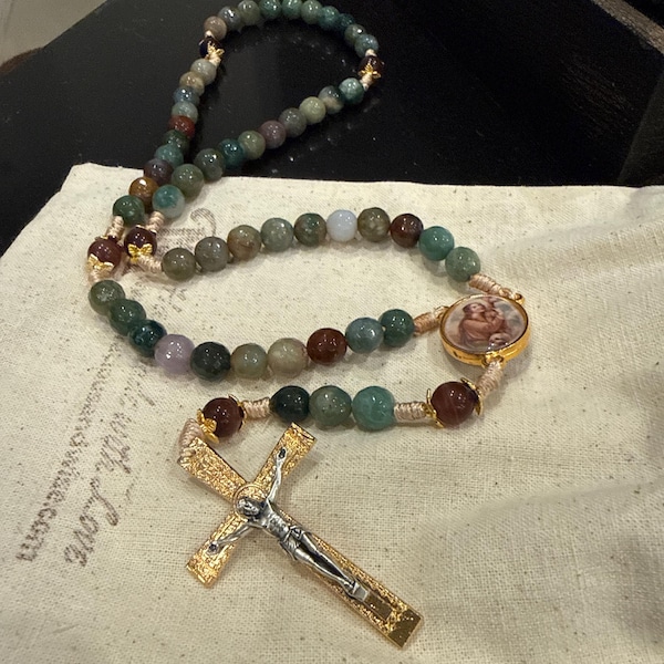 Saint Mary Magdalene Rosary- Memento Mori Catholic Gift - Jesus Mary ...