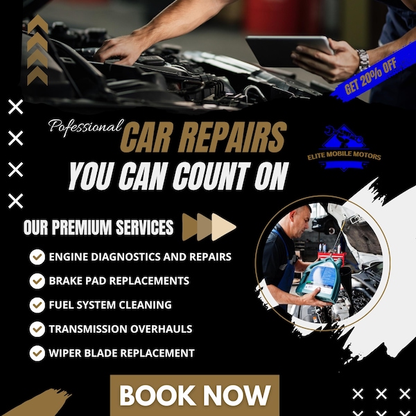 Auto Glass Service Flyer Template – Editable Windshield Repair Canva ...
