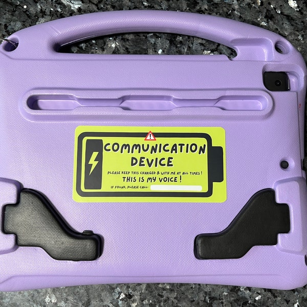 AAC Communication Device Tablet Sticker for Non-verbal Non Speaking ...