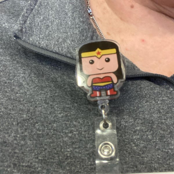 Retractable Badge Reel / 360 Rotating Alligator Clip / Pin / Halloween ...