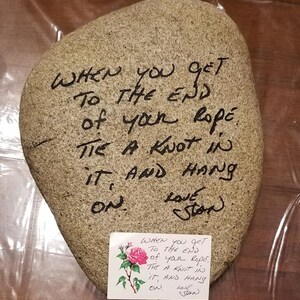 Actual Handwriting Rock Remembrance Gift in Memory of Personalized ...