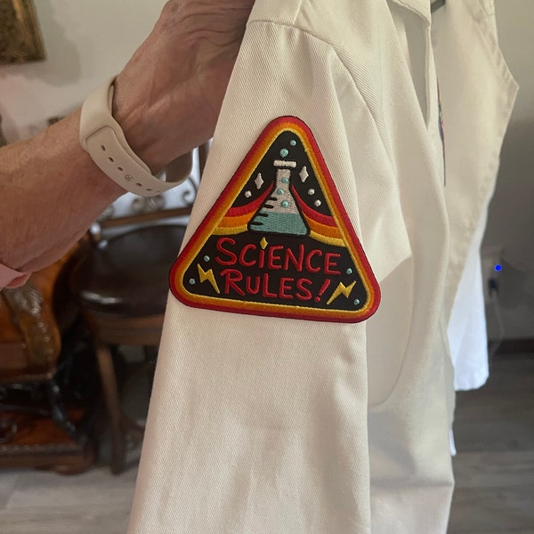 Science Rules Iron on Patch - Etsy